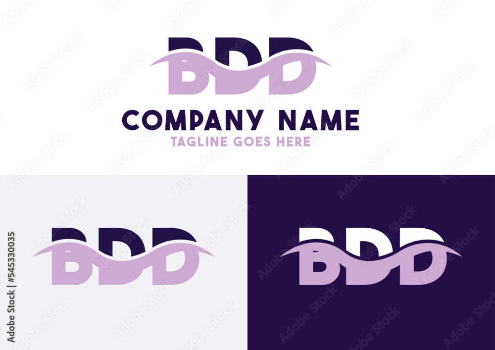 Letter BDD logo design vector template, BDD logo Stock Vector | Adobe Stock