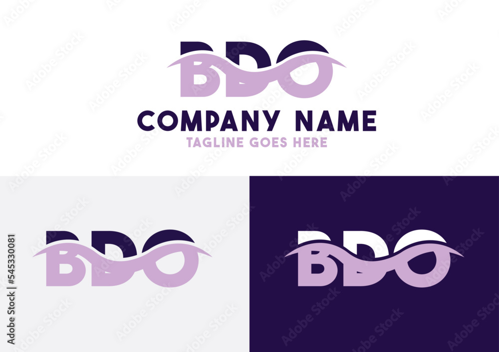 Letter BDO logo design vector template, BDO logo Stock Vector | Adobe Stock
