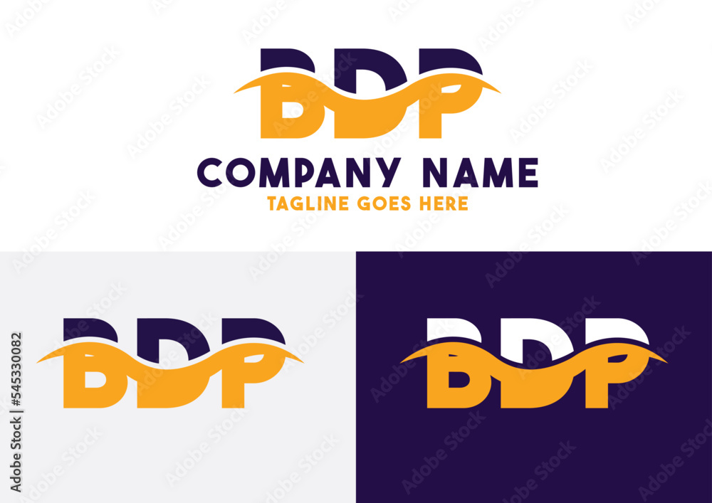 Letter BDP logo design vector template, BDP logo Stock-Vektorgrafik ...