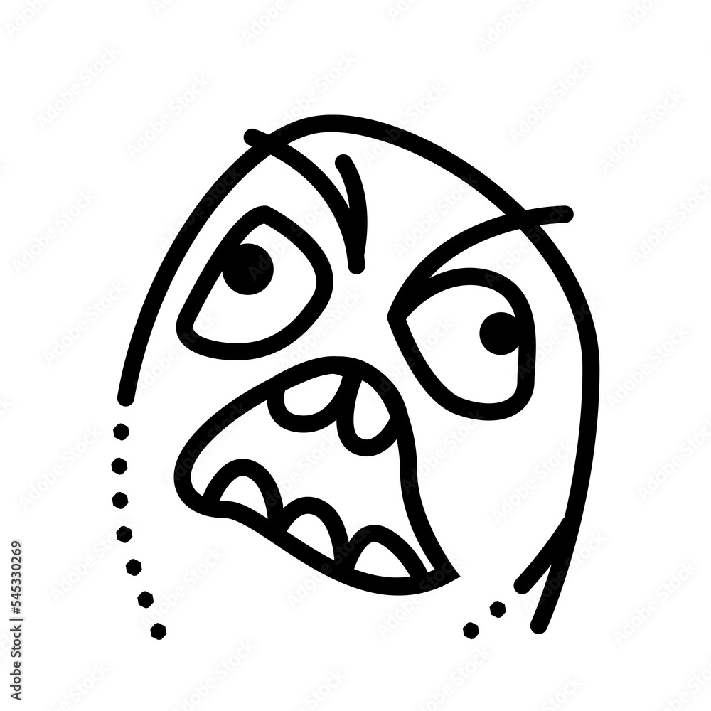 Angry Theme Png Format With Transparent Background Stock Illustration ...