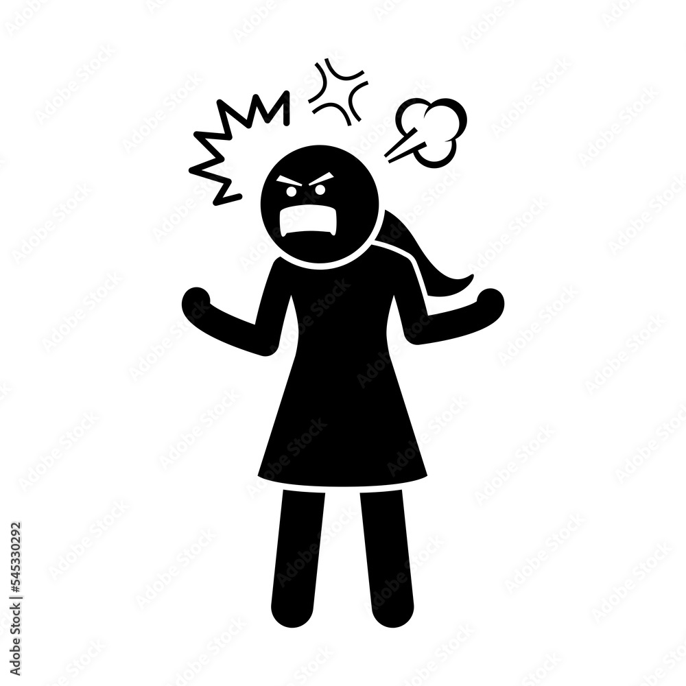 Angry Theme Png Format With Transparent Background Stock Illustration ...