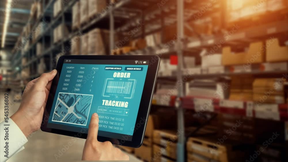 Warehouse management deft software in computer for real time monitoring ...
