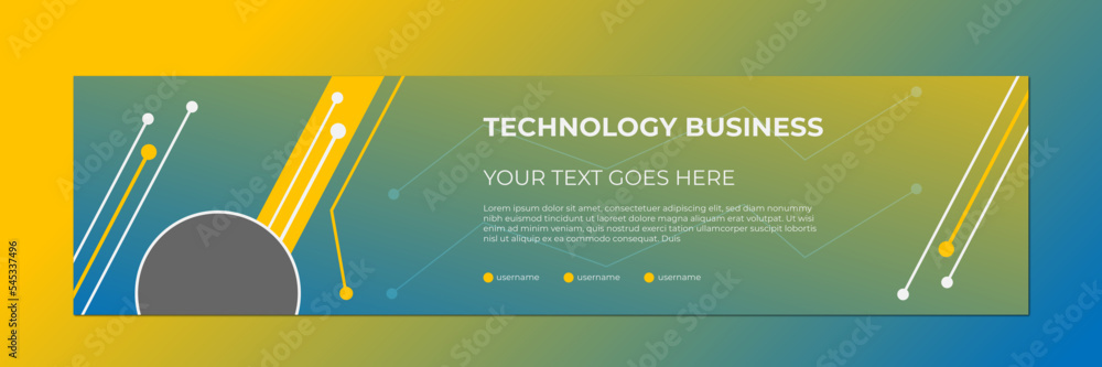 Linkedin cover banner template vector, social media banner template ...