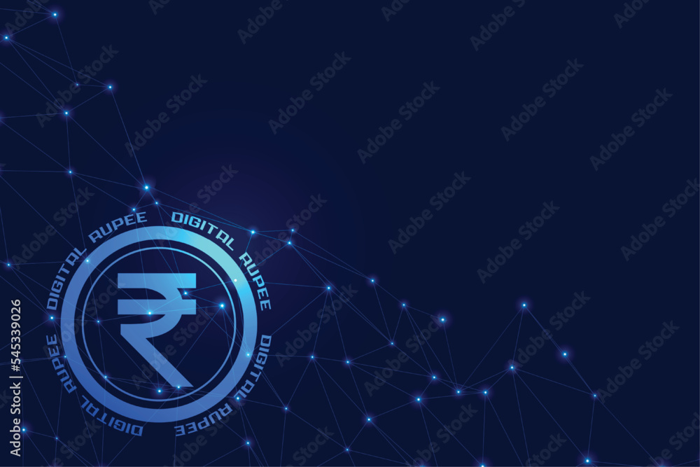 Poster digital indian currency background with rupee symbol – Wall Art ...
