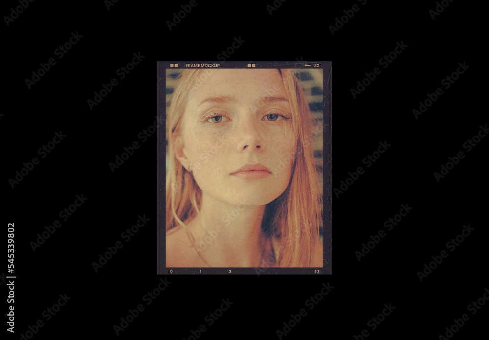 Analog Film Frame Photo Effect Mockup Template Stock Template | Adobe Stock