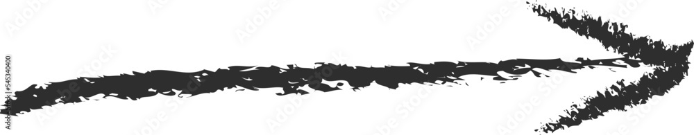 Sketchy arrow chalk marker vector illustration. Chalk style symbols for ...