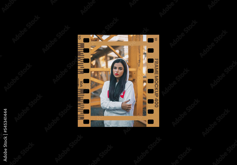 Analog Film Frame Photo Effect Mockup Template Stock Template | Adobe Stock