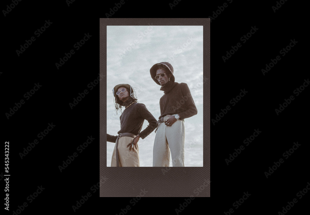 Analog Film Frame Photo Effect Mockup Template Stock Template | Adobe Stock