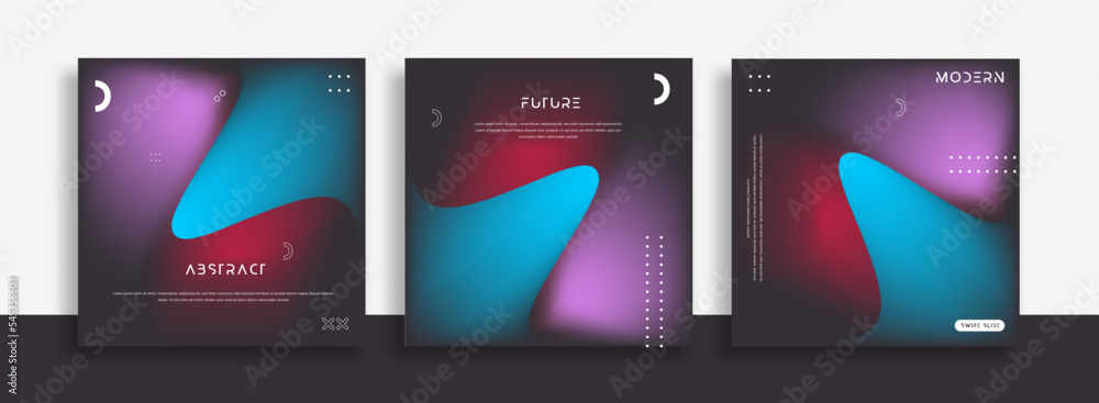 Creative futuristic Business marketing social media post template Stock ...