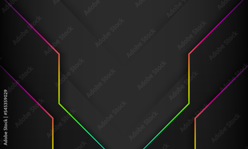 Abstract game background with rgb color lines, modern technology ...