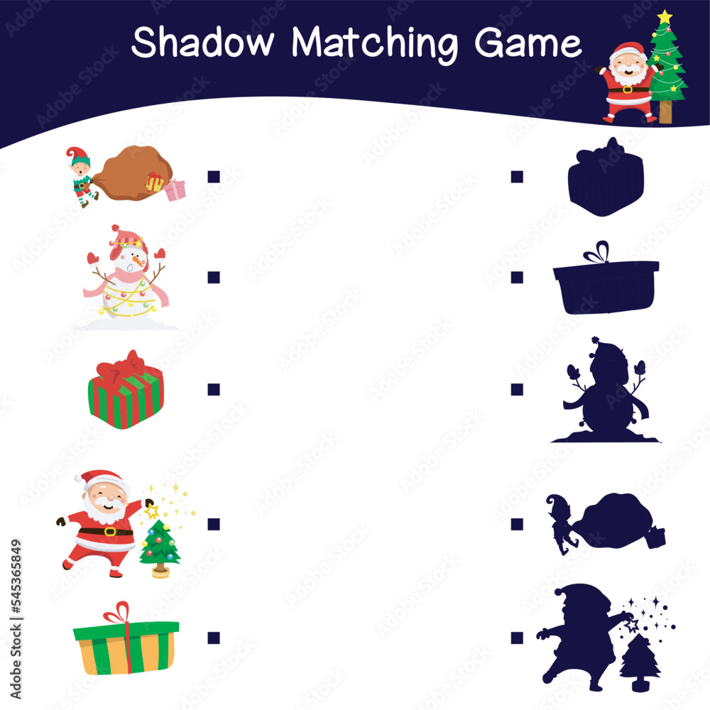 Shadow matching game worksheet Educational printable worksheet for ...