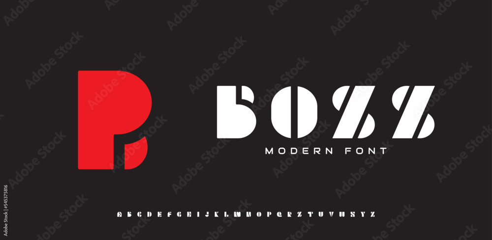Monogram gaming fonts for logo design. Tech font and Modern alphabet ...
