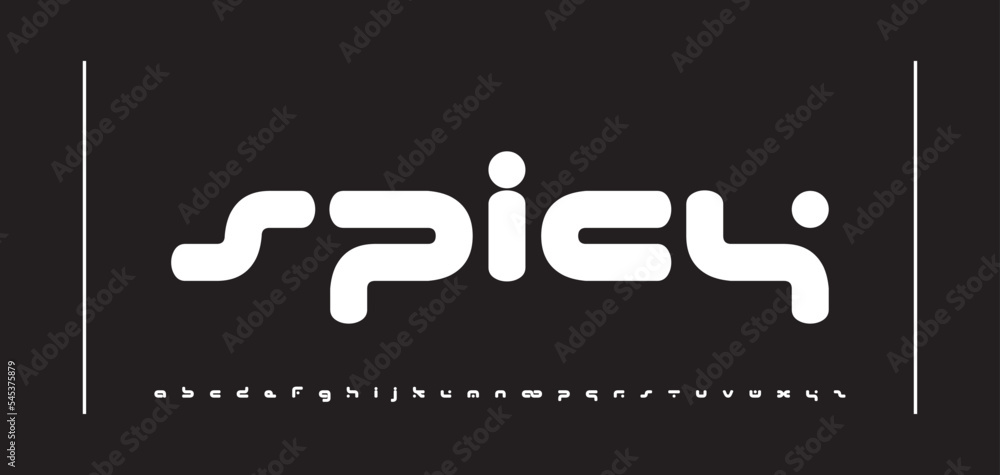 Monogram gaming fonts for logo design. Tech font and Modern alphabet ...
