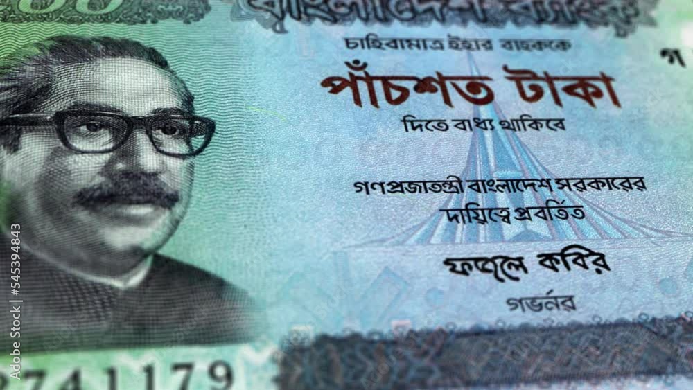 Video „Bangladesh Bangladeshi Taka 500 Banknotes, Five Hundred ...