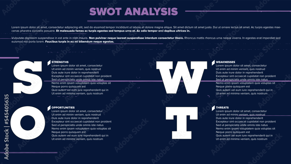 SWOT Analysis Stock Vector | Adobe Stock