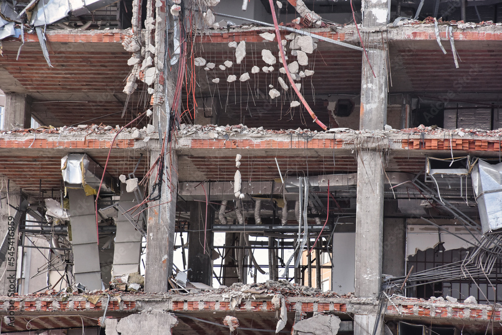 Old building being demolished to make room for new architecture ...