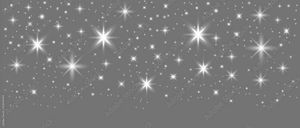 Realistic falling stars on a transparent background. Christmas background. PNG image Stock ...