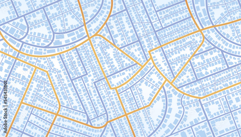 City top view. View from above the map buildings. Gps map navigation to ...