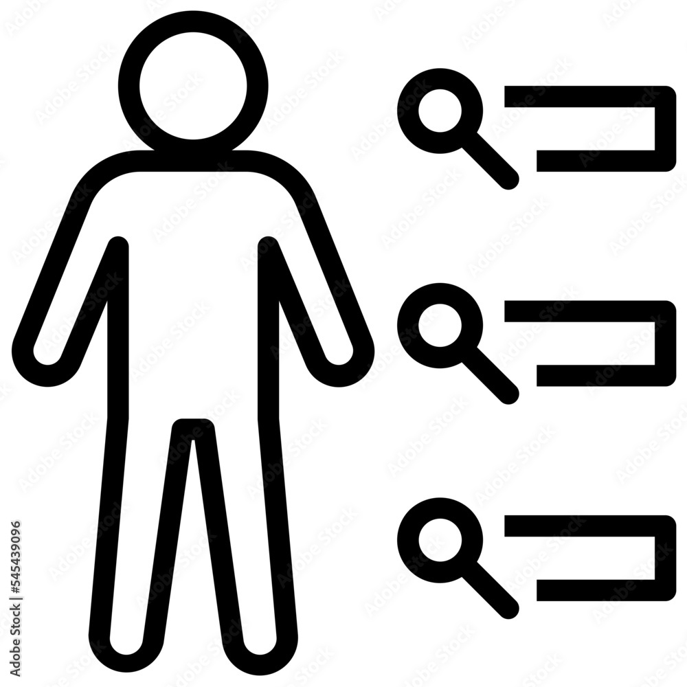assessment outline style icon Stock Vector | Adobe Stock
