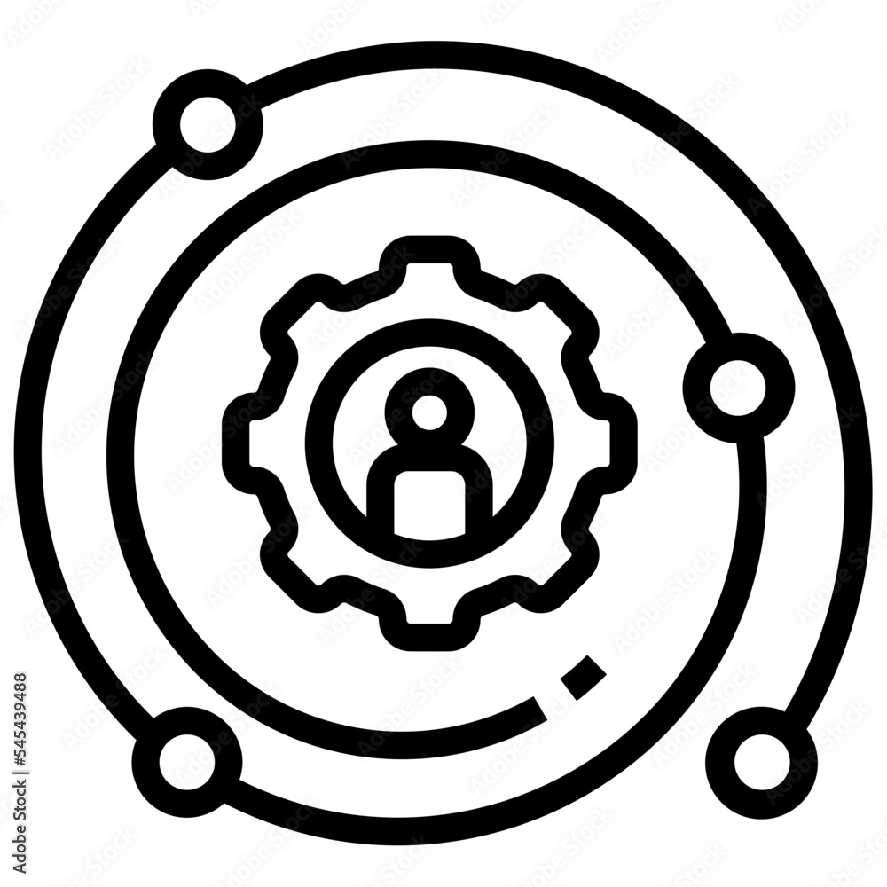 centralization outline style icon Stock Vector | Adobe Stock