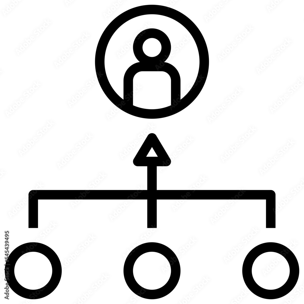 centralization outline style icon Stock Vector | Adobe Stock