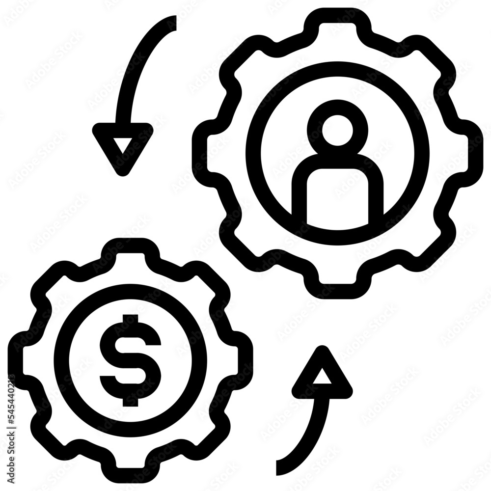 demand outline style icon Stock Vector | Adobe Stock