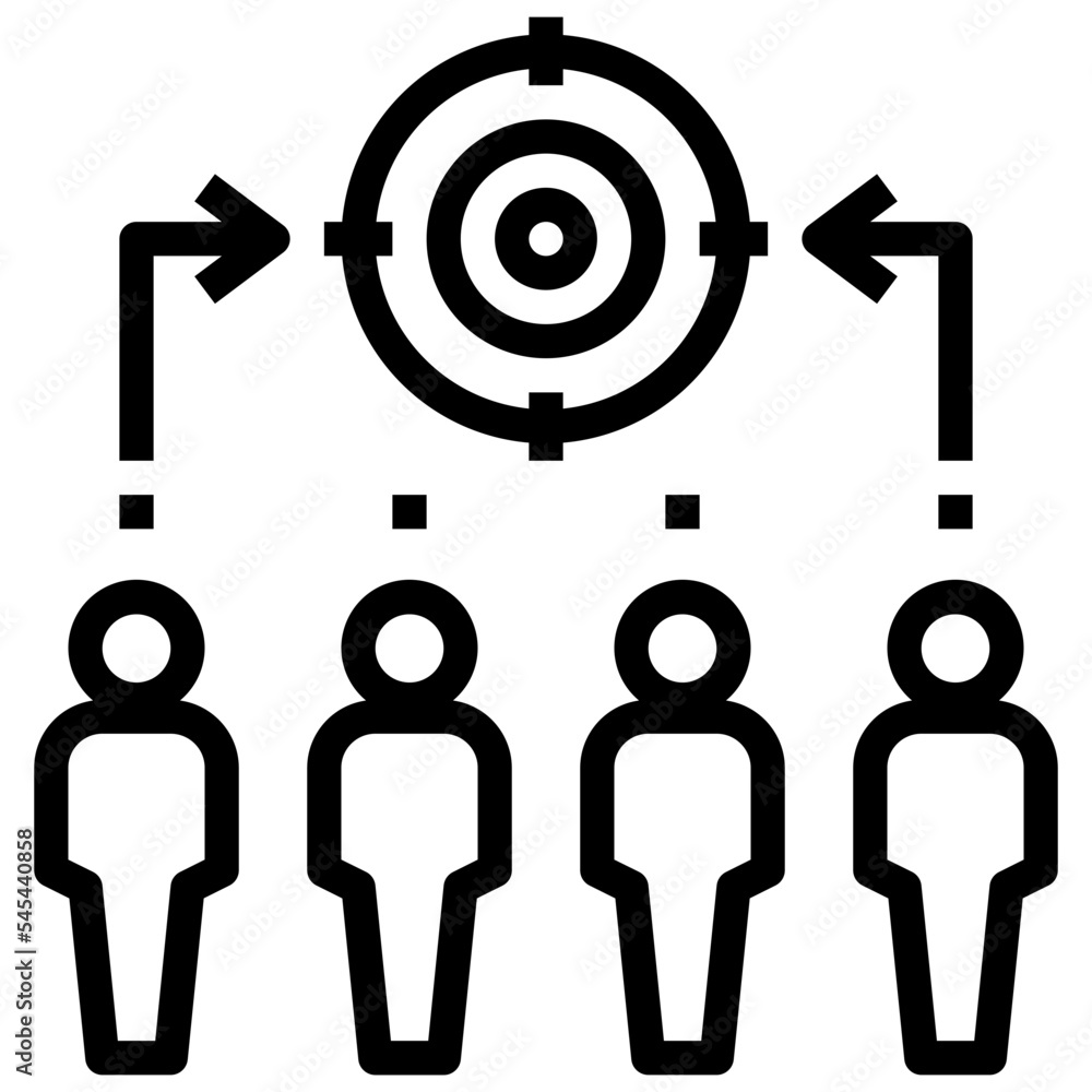 focus outline style icon Stock Vector | Adobe Stock