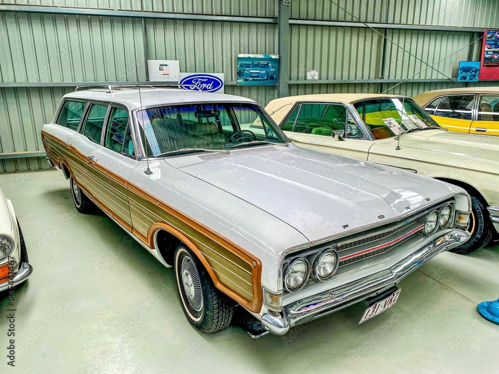 Closeup of a Ford Falcon Station Wagon on Display at the National ...