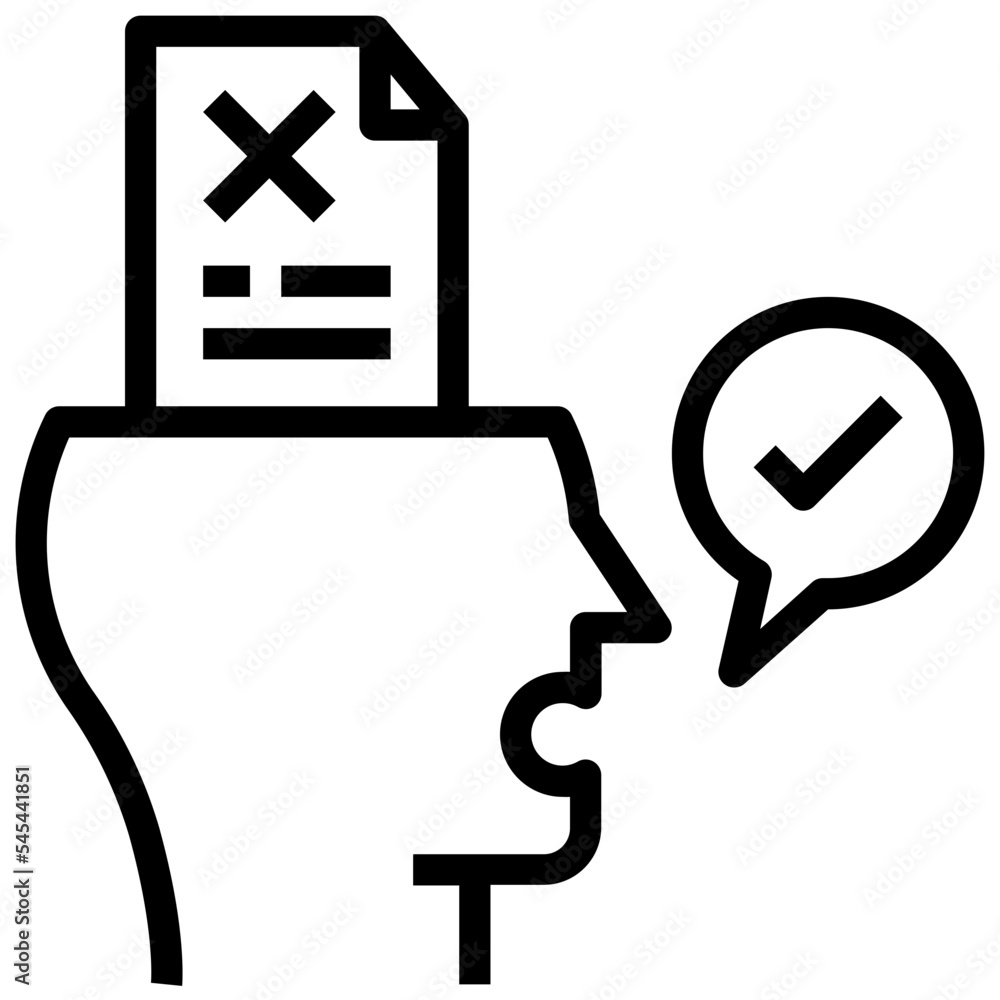 misinformation outline style icon Stock Vector | Adobe Stock