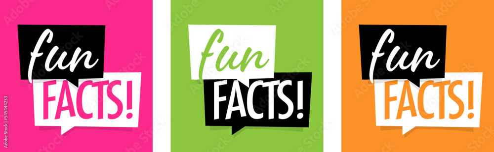 Fun facts Stock Vector | Adobe Stock