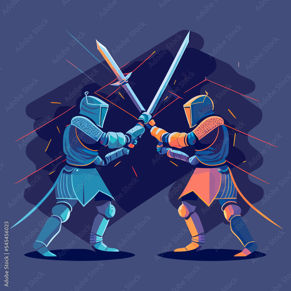 Sword Fighting Clipart