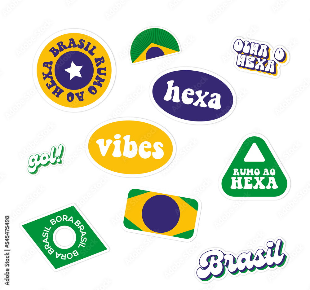 Stickers ou tags ou adesivos com fundo transparente para a torcida pelo ...