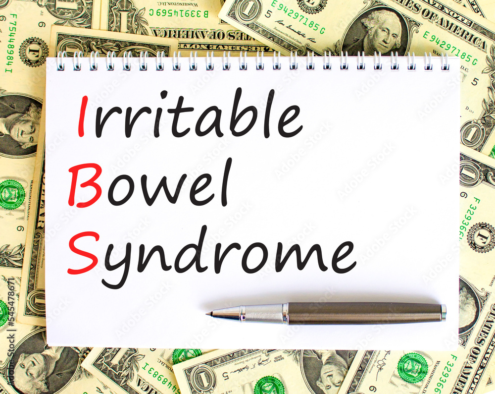 IBS irritable bowel syndrome symbol. Concept words IBS irritable bowel ...