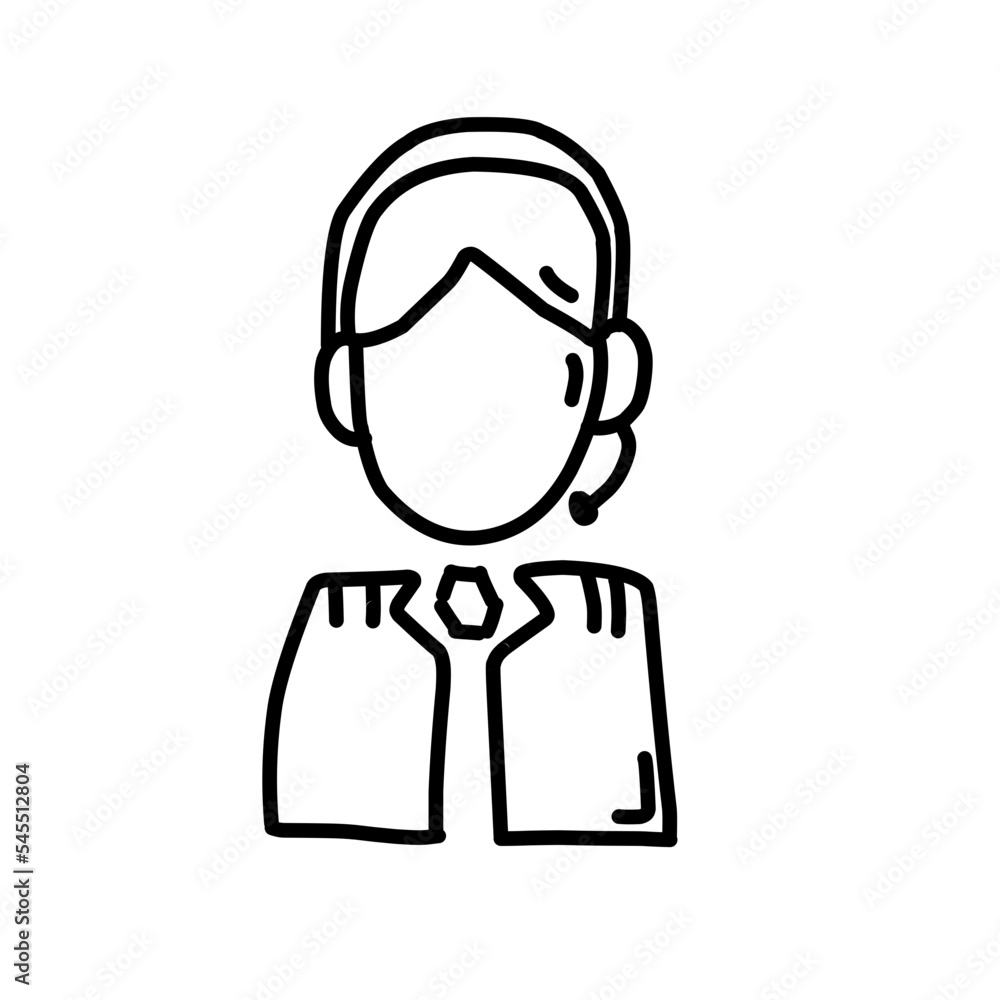 simple avatar portrait icons of different professions: consulting ...