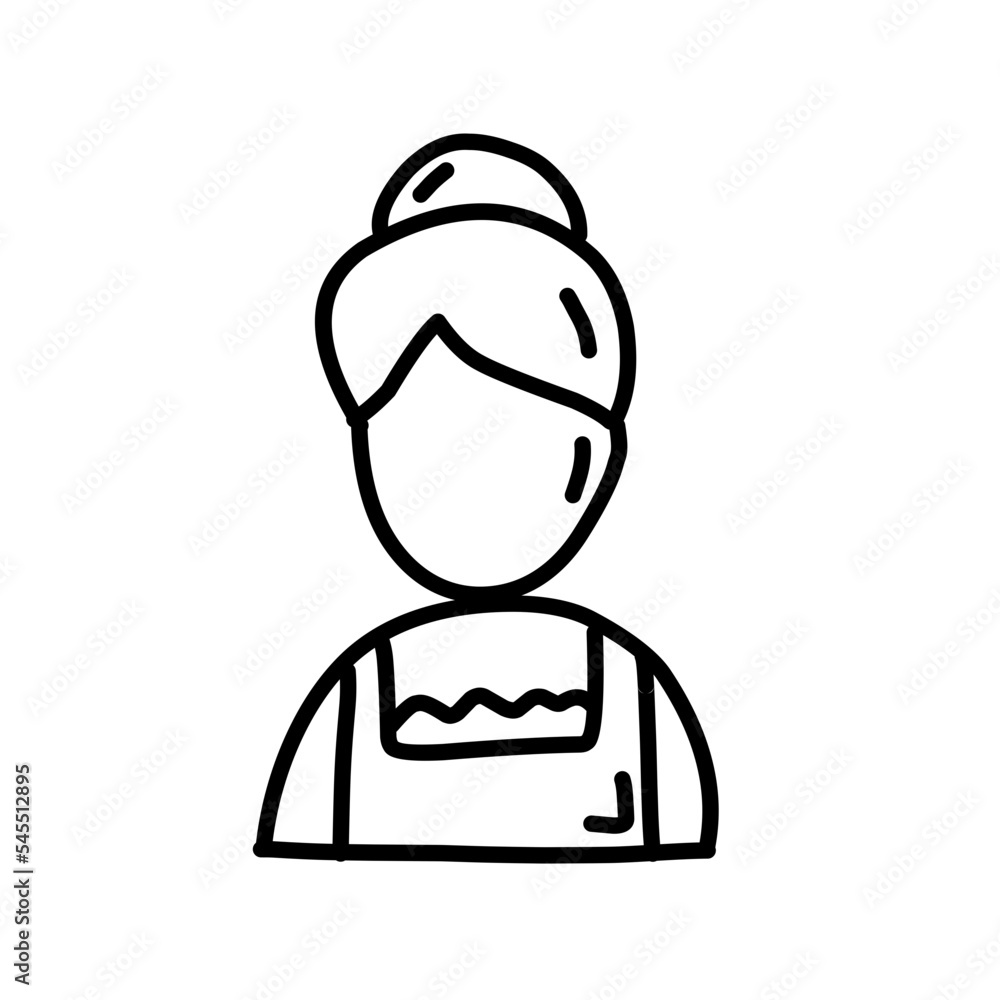 simple avatar portrait icons of different professions: consulting ...