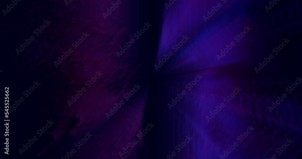 Abstract background with colorful perturbations. Dark purple background ...