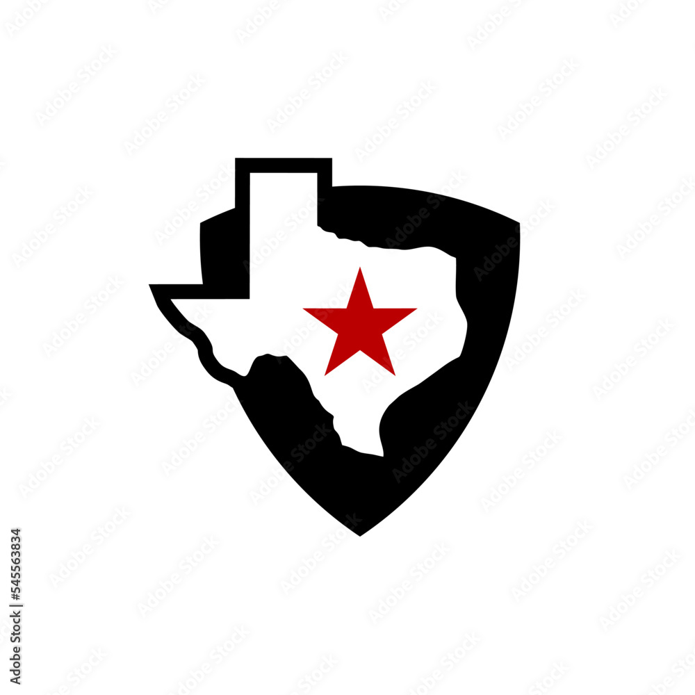 simple texas shield logo Stock Vector | Adobe Stock