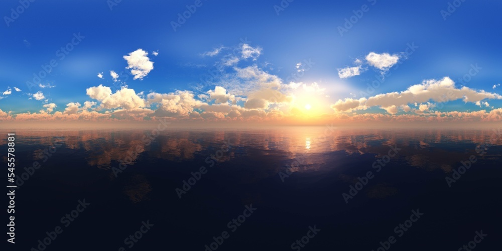 sea panorama, HDRI, environment map , Round panorama, spherical ...