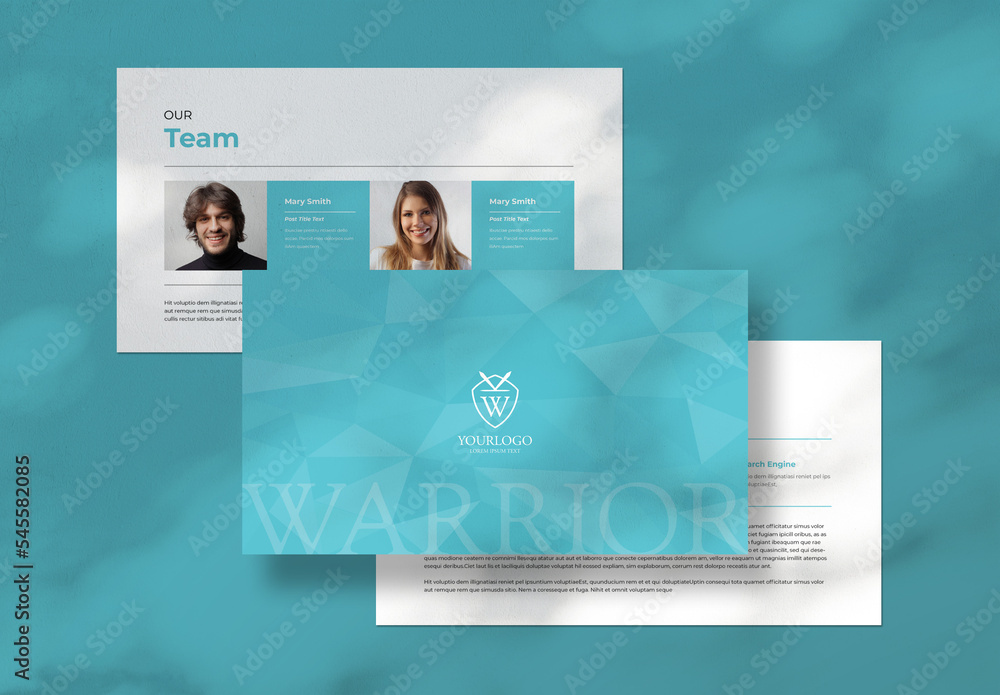 Warrior Presentation Layout Stock Template | Adobe Stock