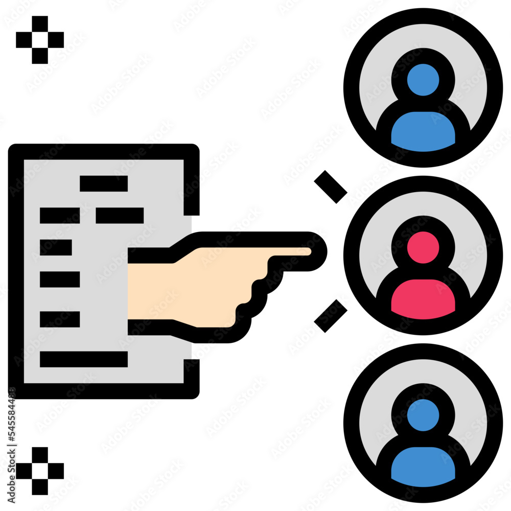designation filled outline style icon Stock Vector | Adobe Stock