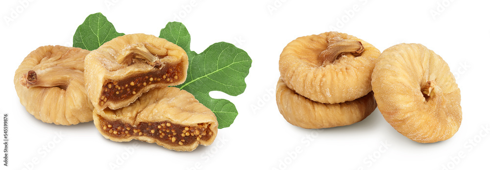 dried fig isolated on white background with full depth of field Stock ...