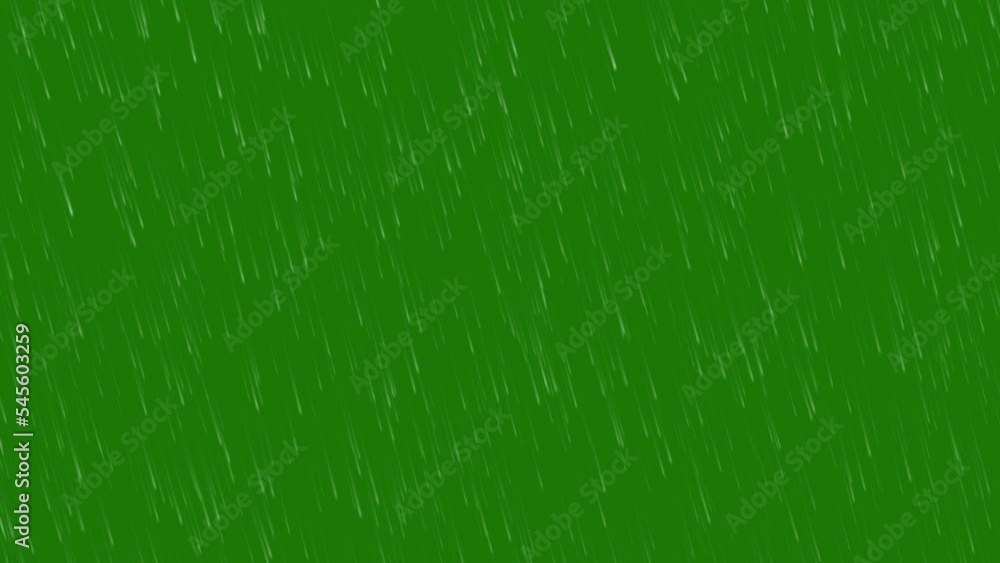 Green Screen Rain Falling On Black Background, Realistic 3d Rain ...
