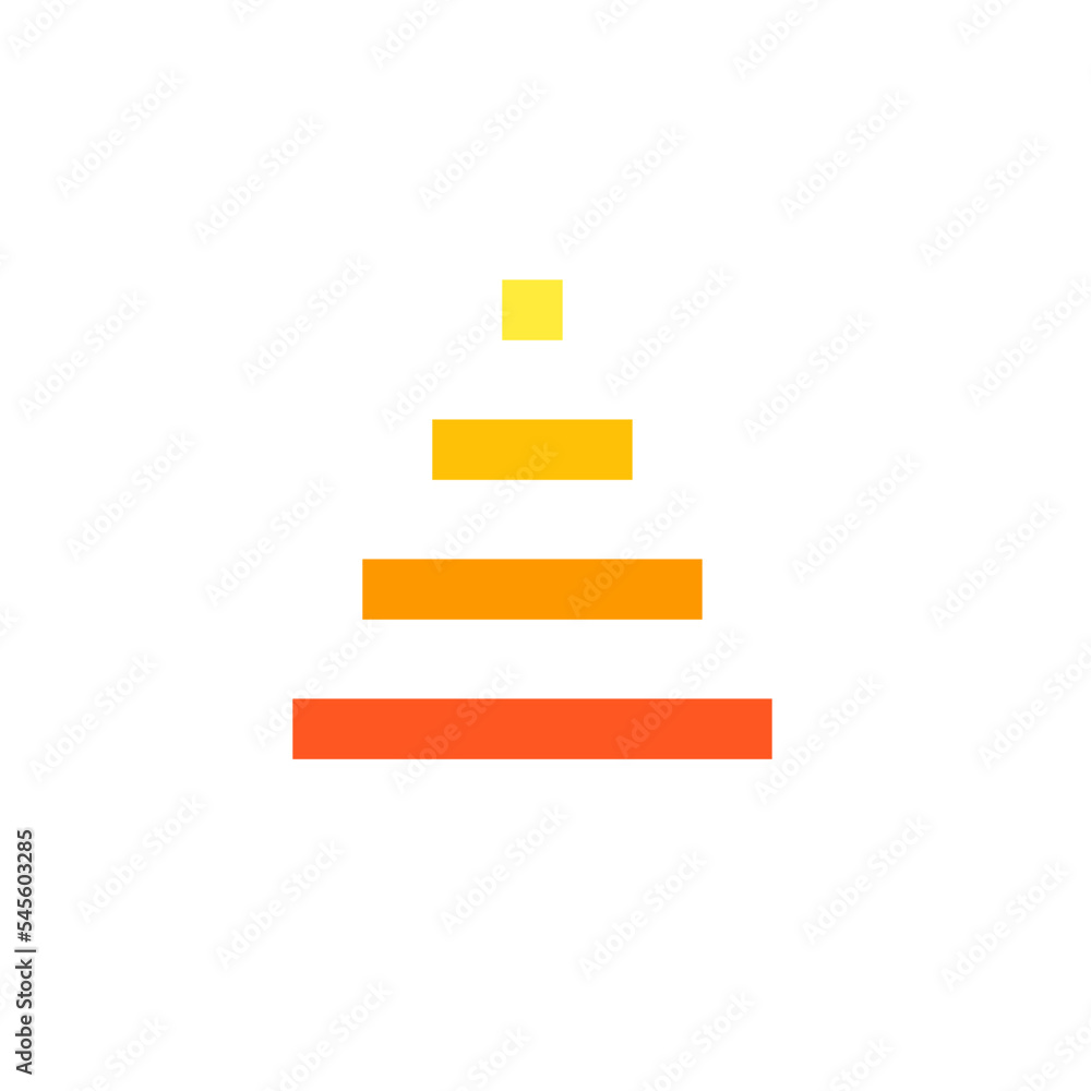 Pyramid Chart For Infographics Stock Vector | Adobe Stock