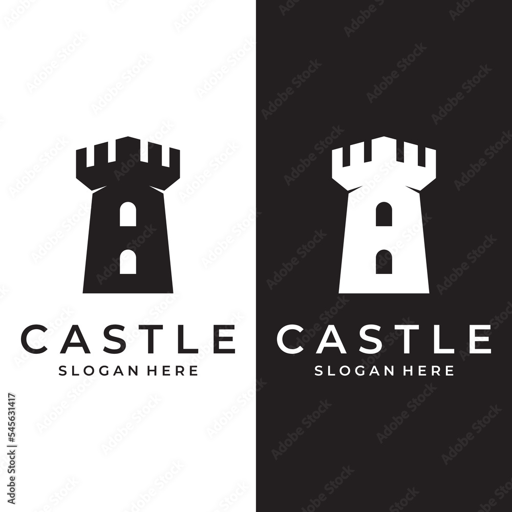 Antique castle logo template creative design, Historical ancient castle ...