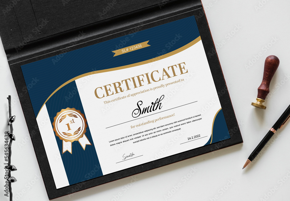 Certificate Template Stock Template | Adobe Stock