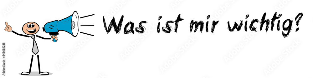Was ist mir wichtig? Illustration Stock | Adobe Stock
