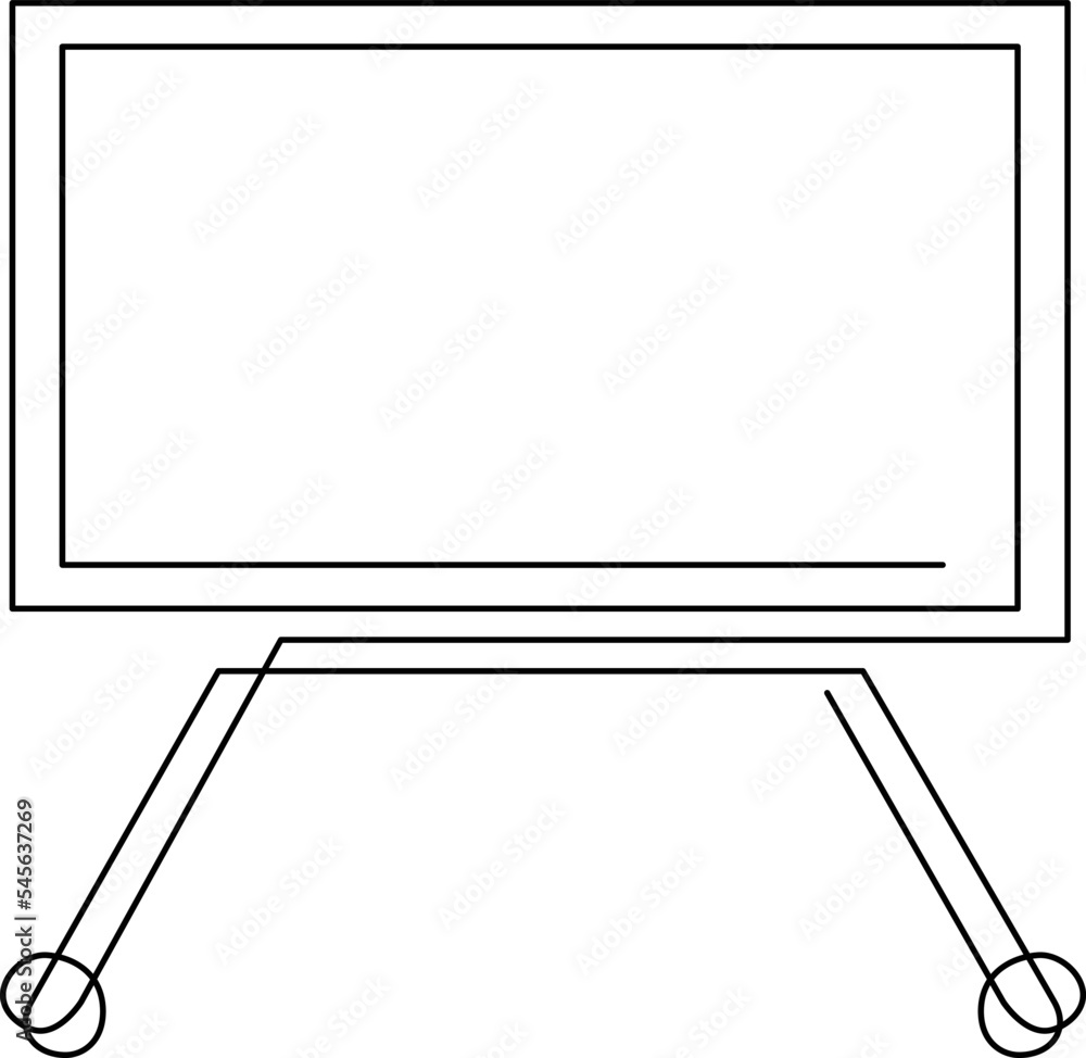 Demonstration board for the office. White board for drawing by marker ...