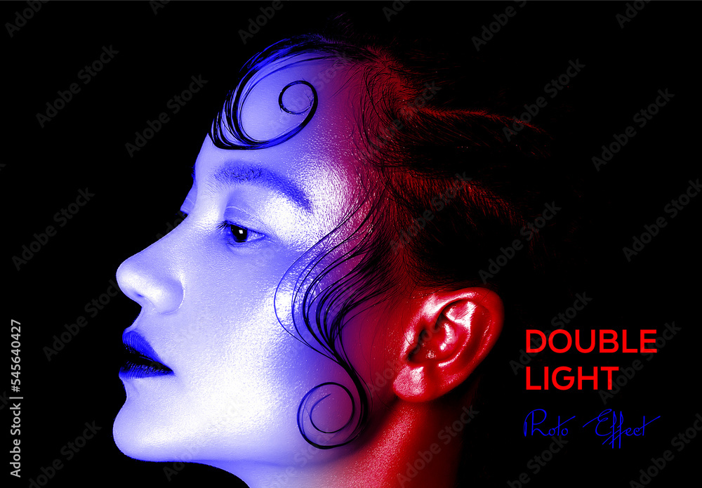 Double Light Effect Stock Template | Adobe Stock