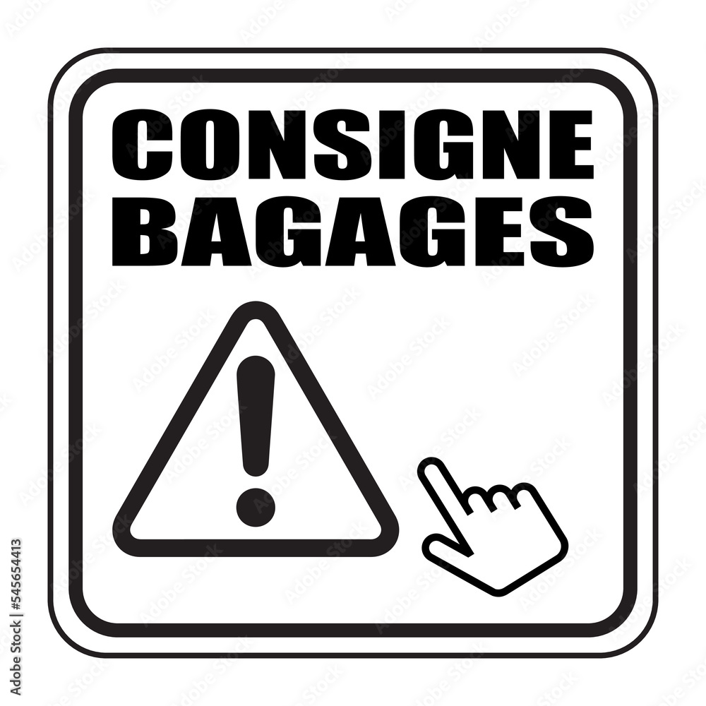 Logo consigne bagages. Stock Vector | Adobe Stock
