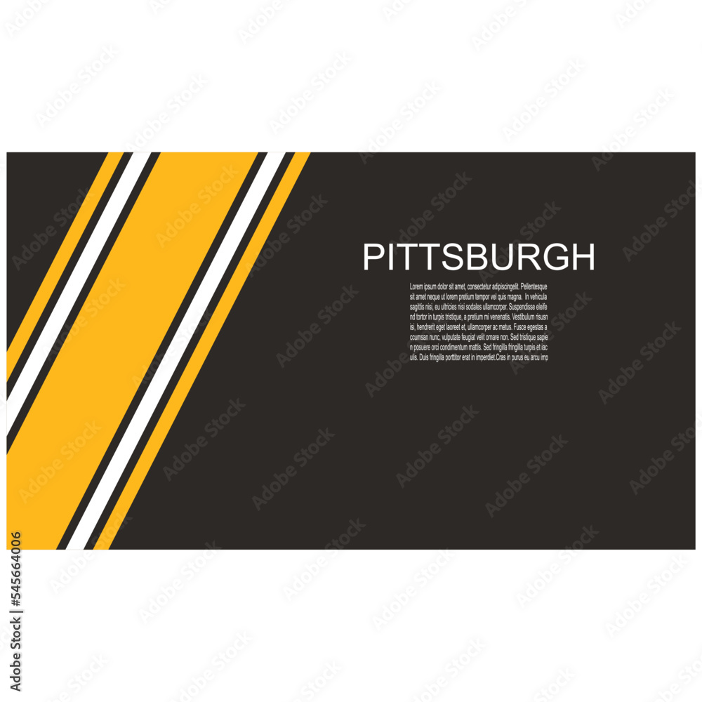 Pittsburgh Steelers american footbal team uniform colors. Template for ...
